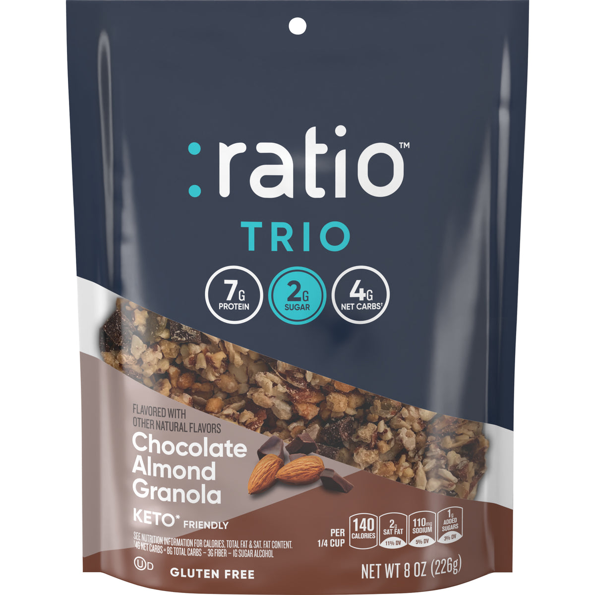:ratio Trio Gluten Free Chocolate Almond Granola
