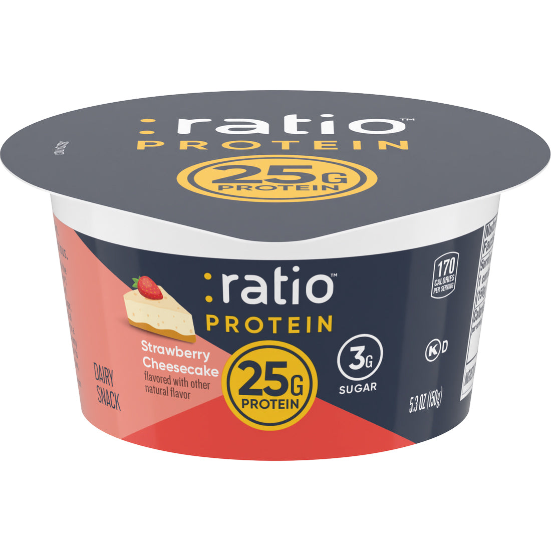 :ratio Strawberry Cheesecake High Protein Dairy Snack