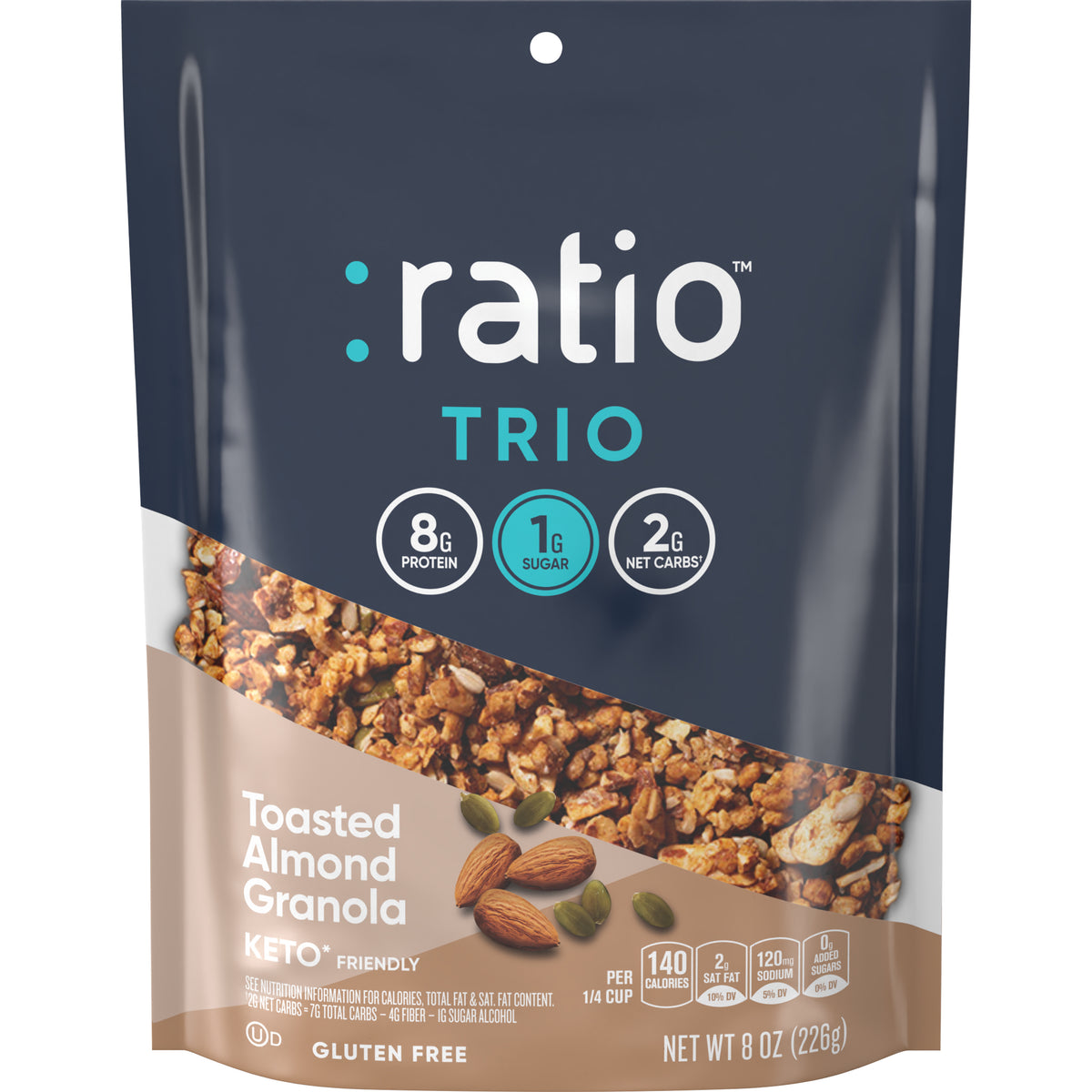 :ratio Trio Gluten Free Toasted Almond Granola