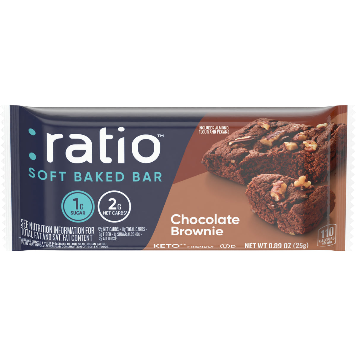:ratio Gluten Free Chocolate Brownie Soft Baked Bar | :ratio
